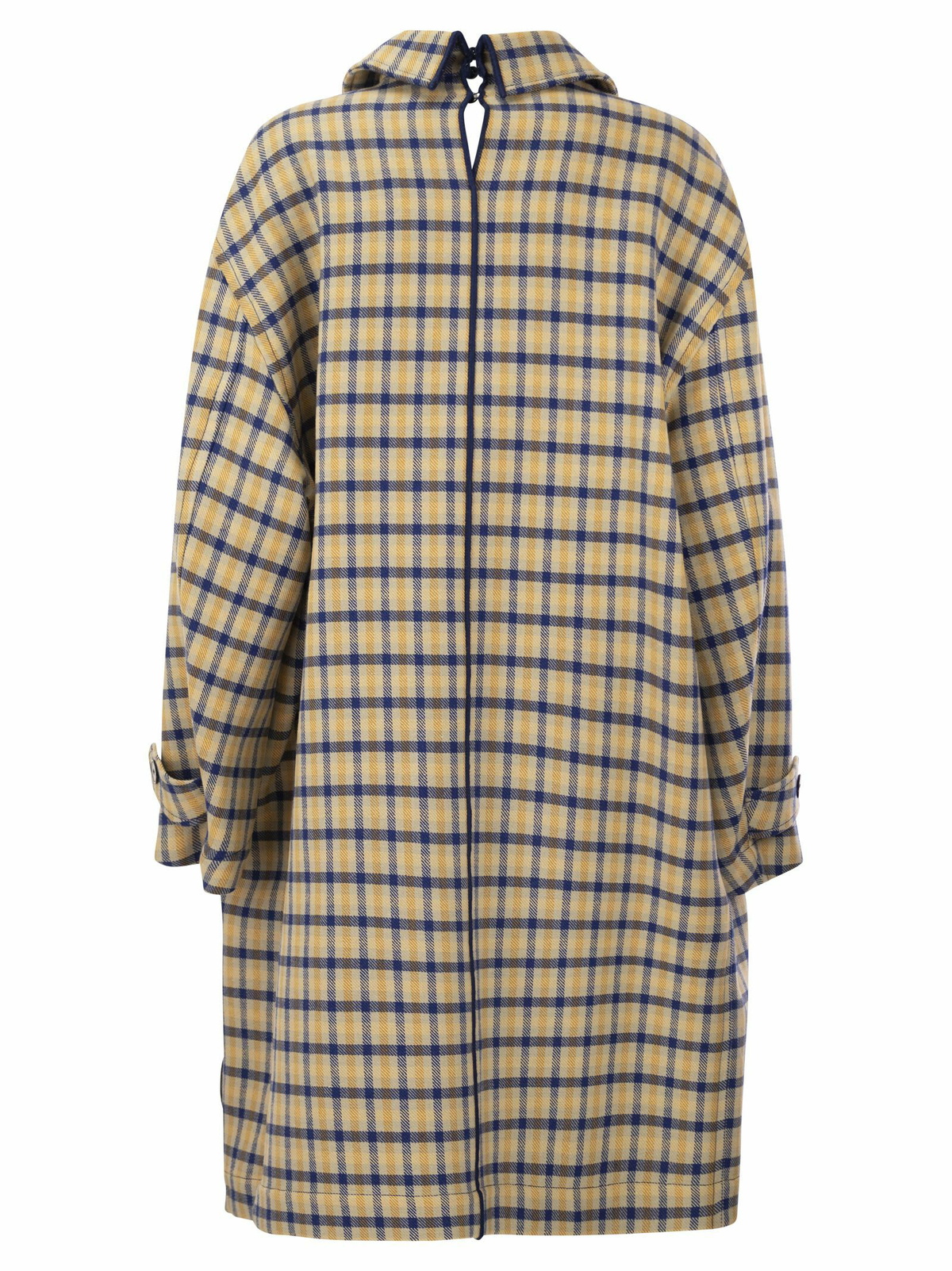 Marni Reversible Wool Coat With Check Pattern Marni