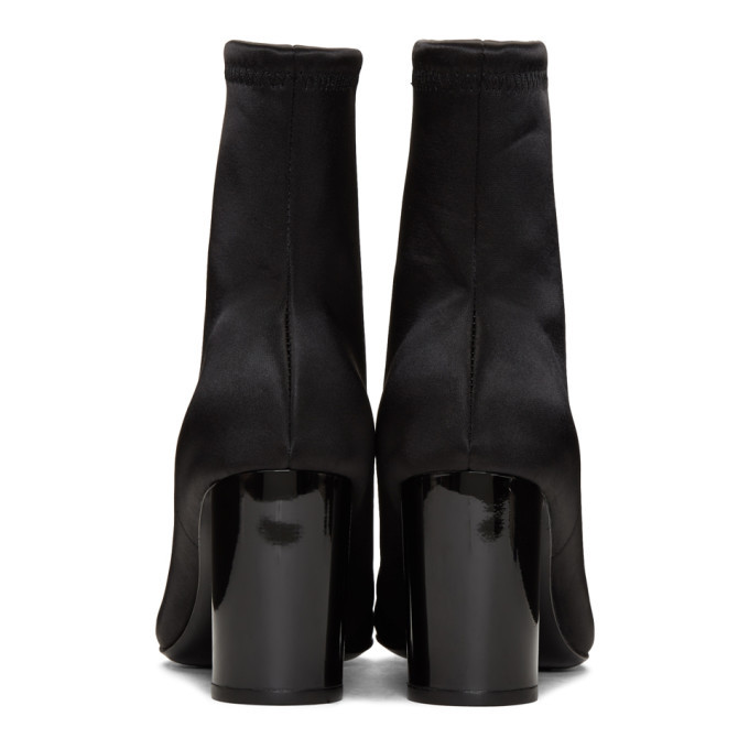 Opening Ceremony Black Satin Dylan Boots Opening Ceremony