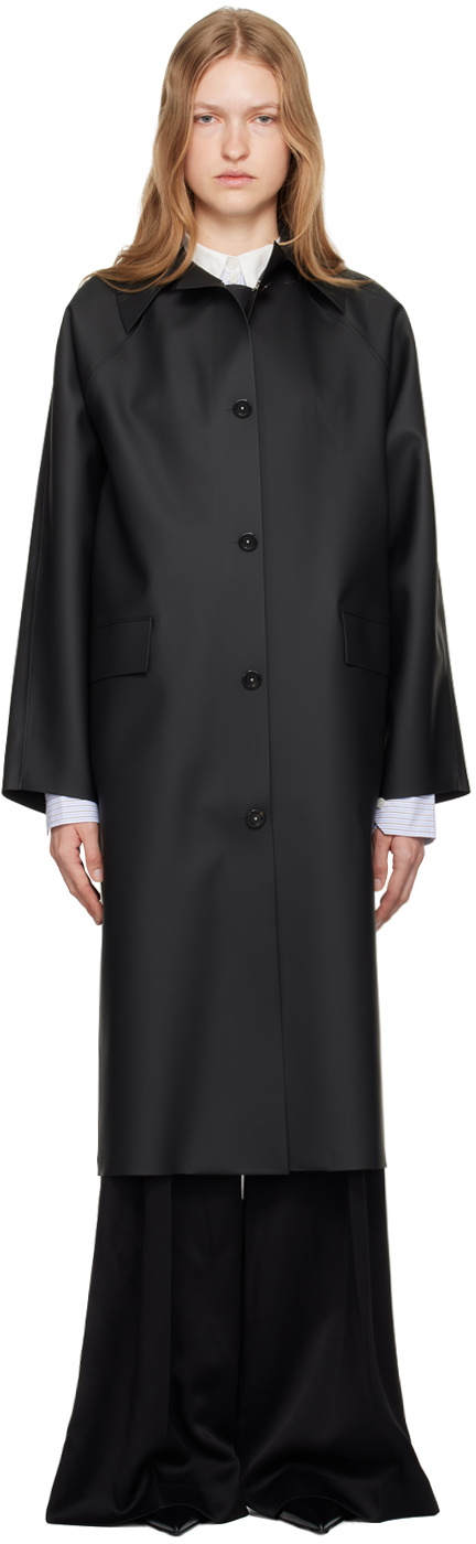 KASSL Editions Black Original Below Rubber Coat Kassl Editions