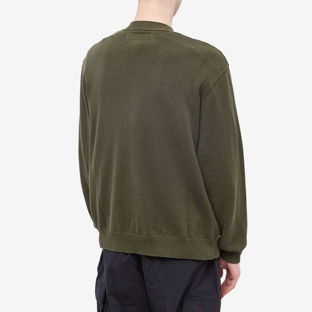 Neighborhood Men's Plain Knit Cardigan in Olive Drab Neighborhood