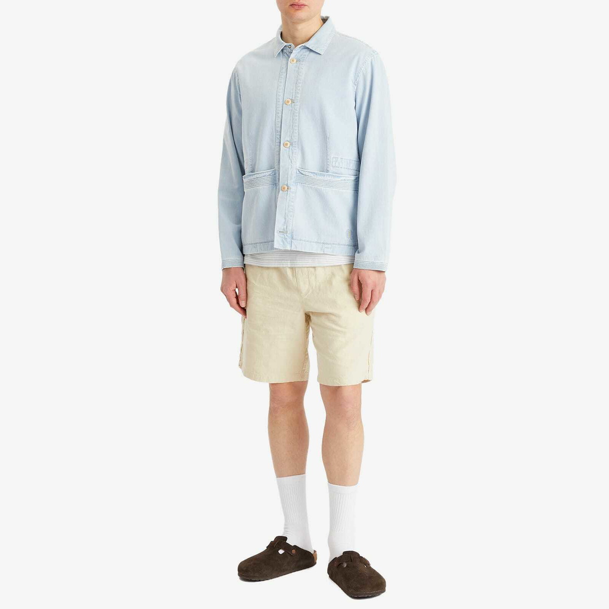 Folk Men's Anniversary Jacket in Light Denim Folk