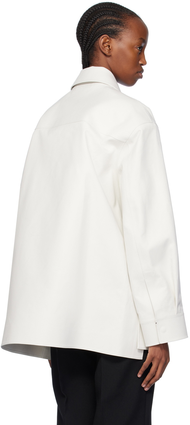 Jil Sander Off White Detachable Collar Jacket Jil Sander