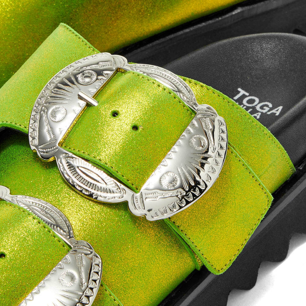 Toga Pulla Women's 2 Strap Sandal in Yellow Toga Pulla