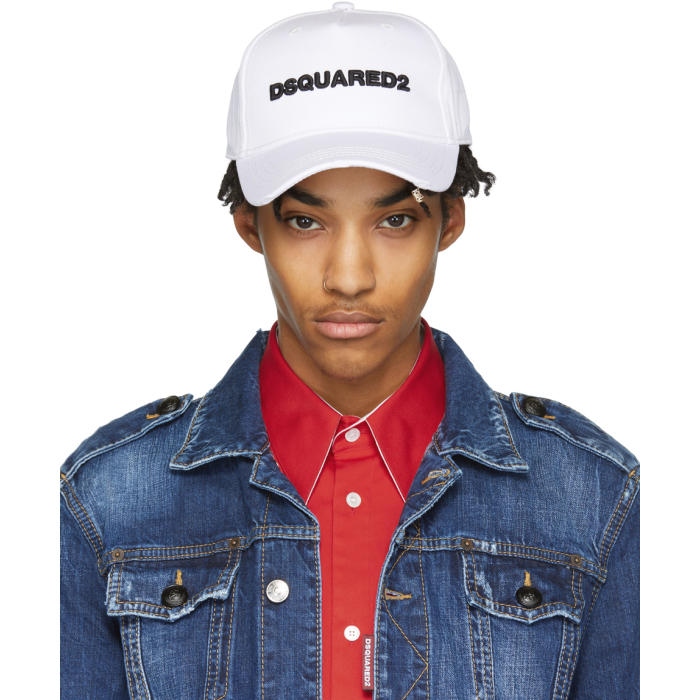 Dsquared2 White Logo Baseball Cap Dsquared2