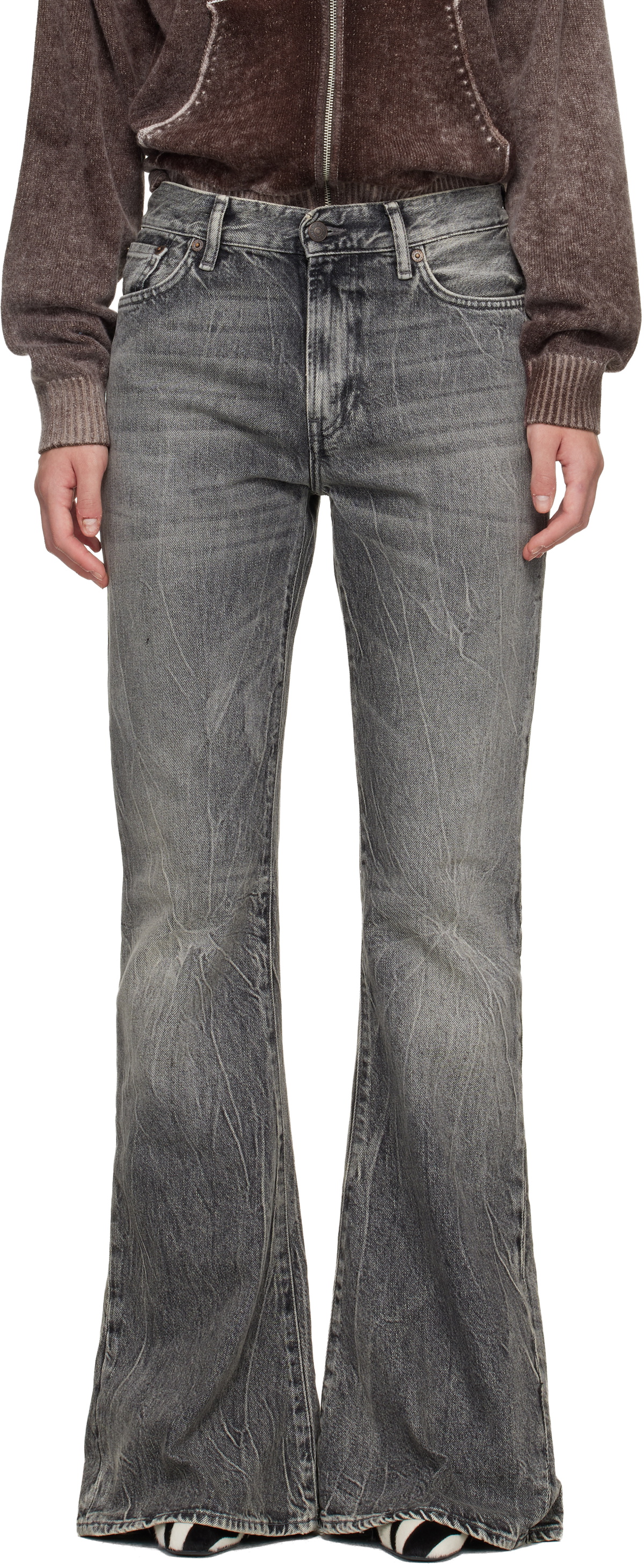Acne Studios Gray 2025F Fitted Jeans Acne Studios