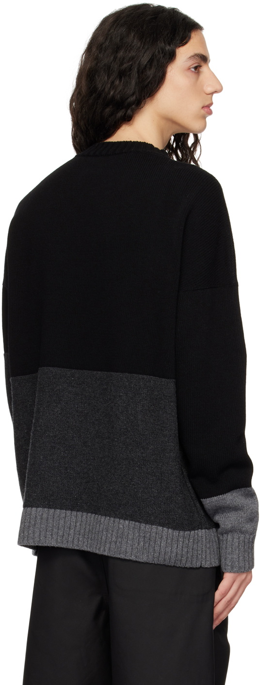 Off-White Black Color Block Sweater Off-White