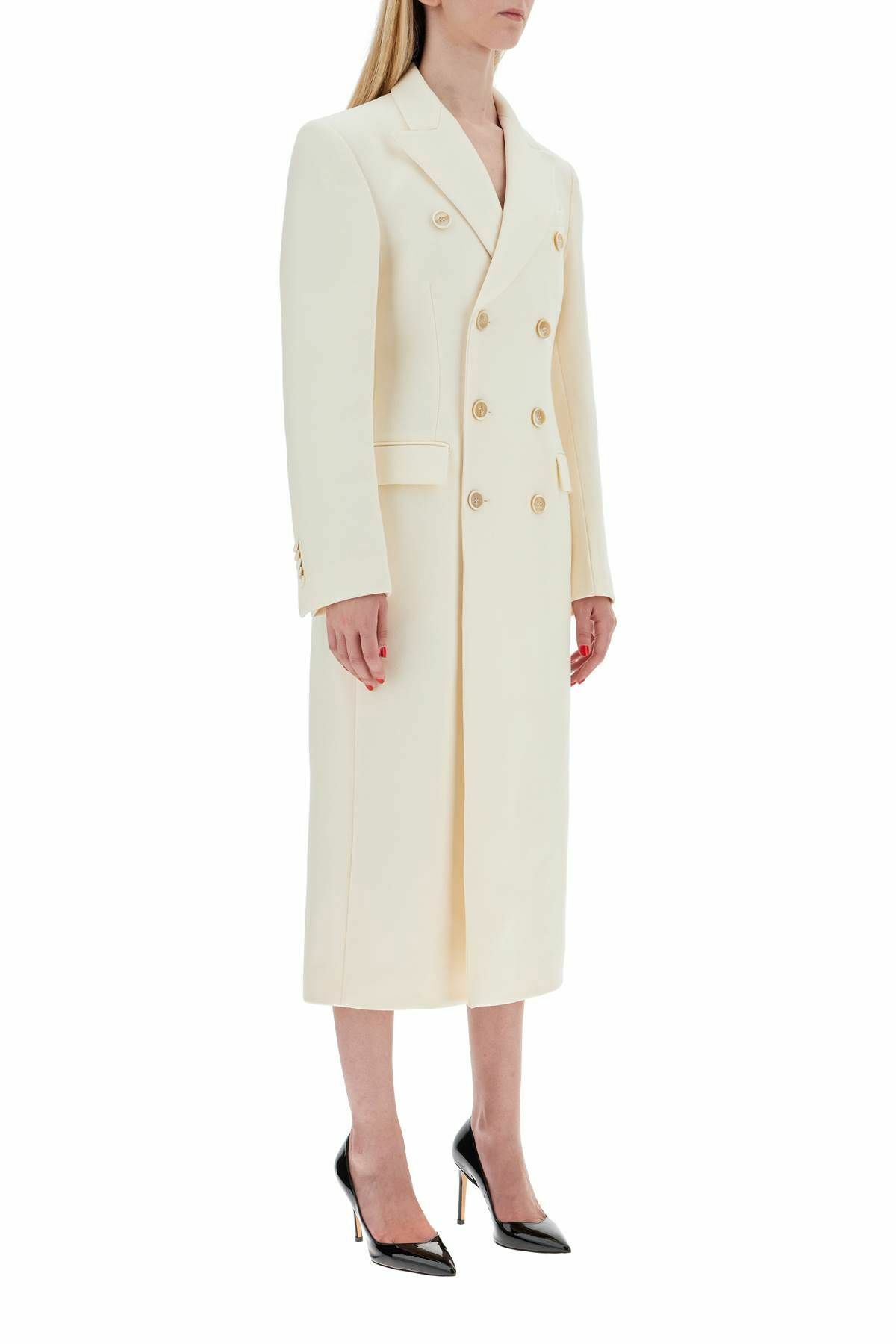WARDROBE. NYC double-breasted maxi coat White WARDROBE.NYC