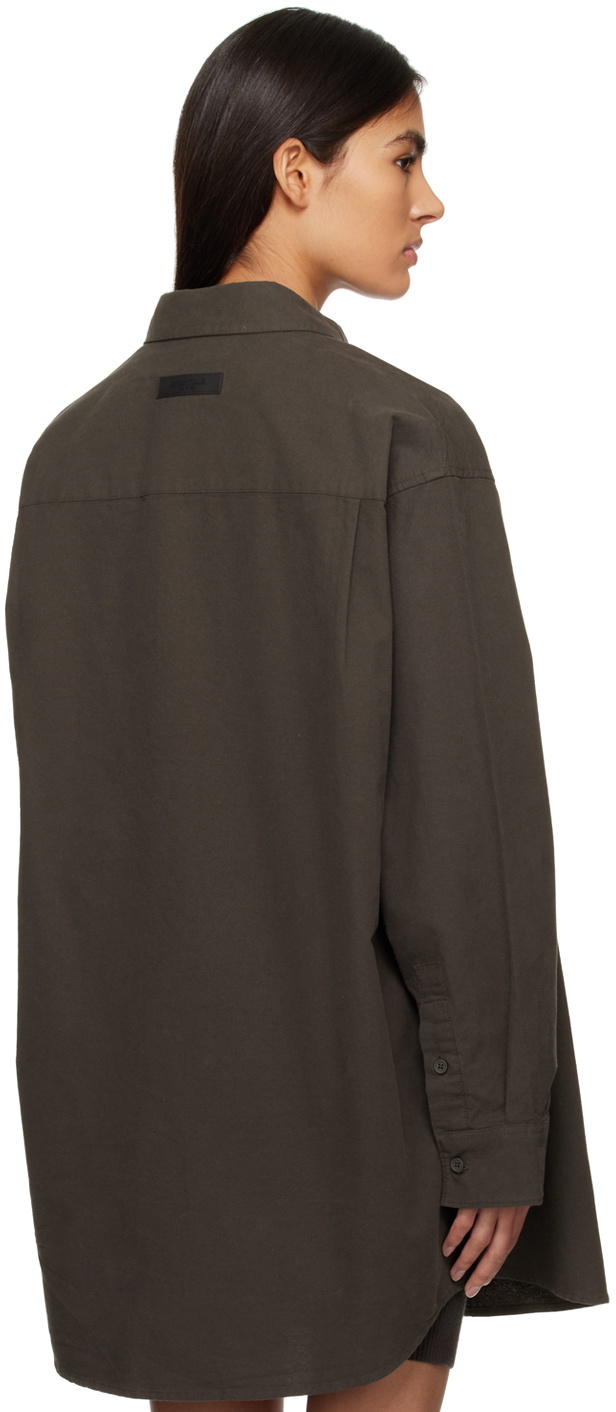 Essentials Gray Buttoned Shirt Essentials