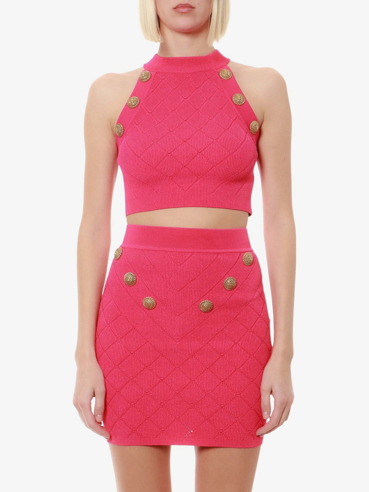 Balmain Top Pink Womens Balmain