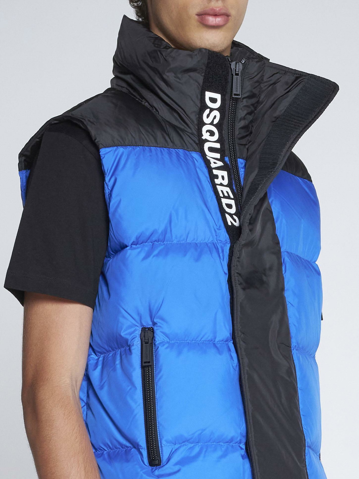 Dsquared2 Logo Quilted Nylon Down Vest Vest Dsquared2