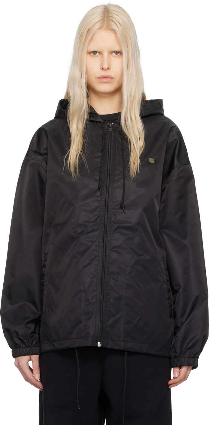 Acne Studios Black Hooded Jacket Acne Studios