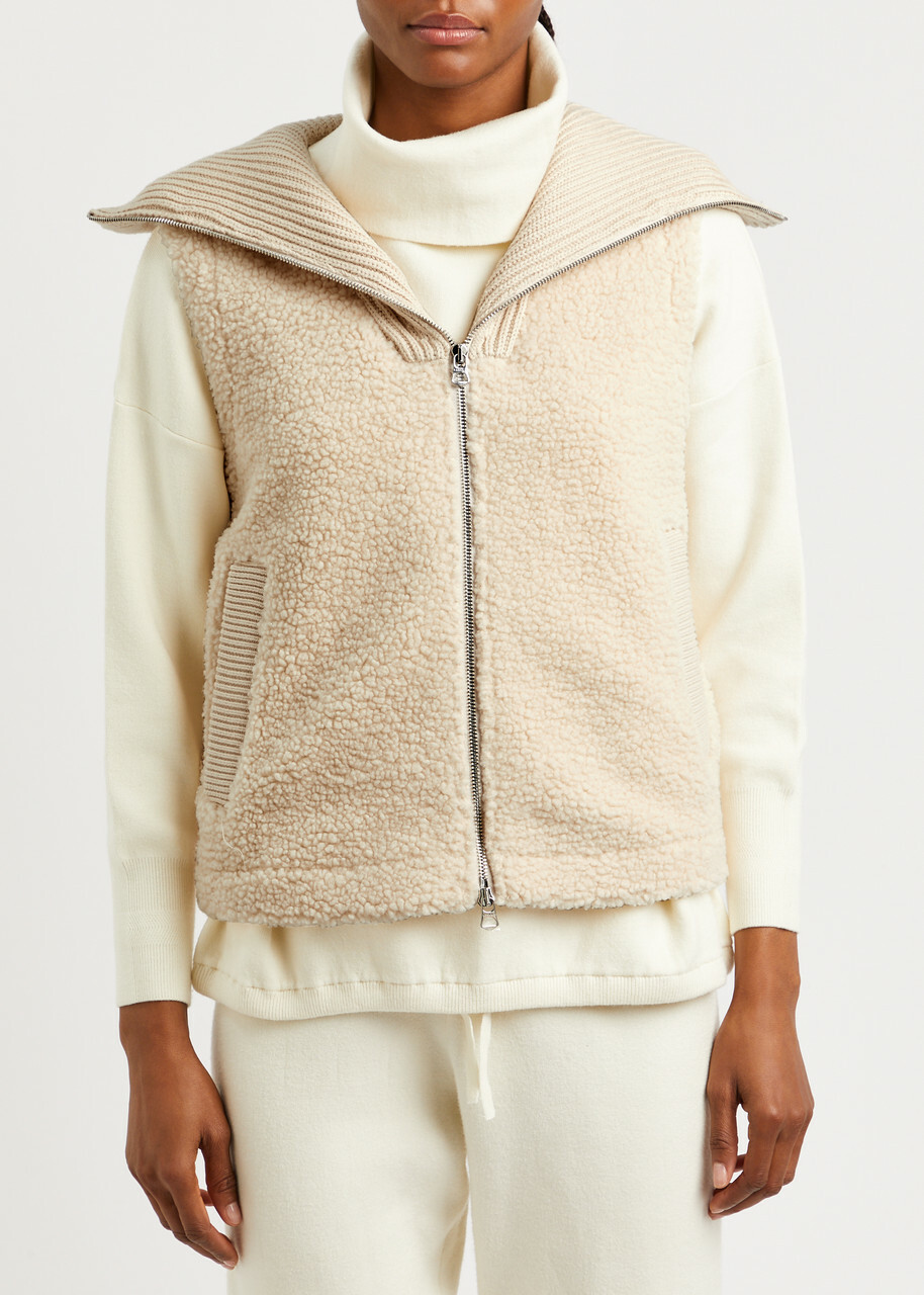 Varley Aspen Fleece Gilet Cream Varley