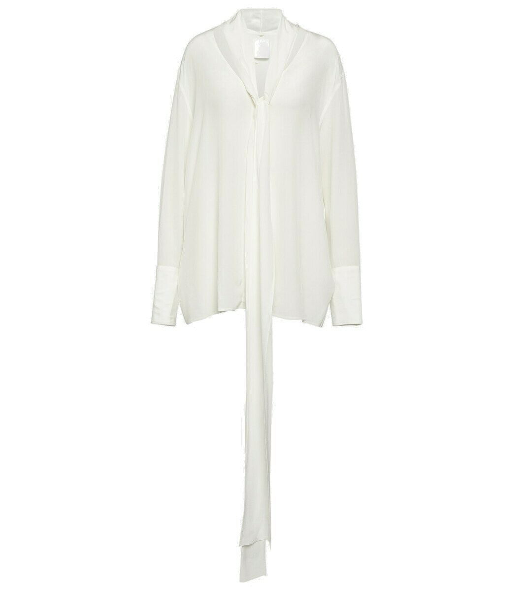 Givenchy Tie-neck silk crêpe de chine blouse Givenchy