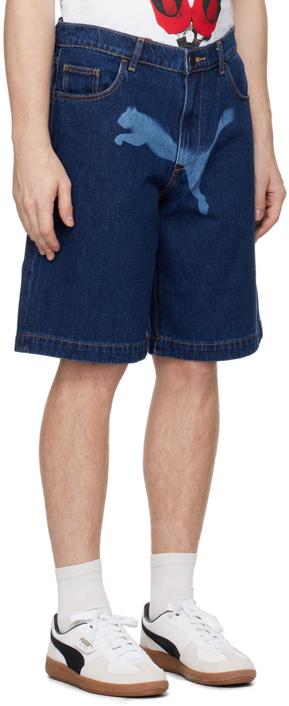 PUMA Blue A$AP Rocky Edition Denim Shorts Puma