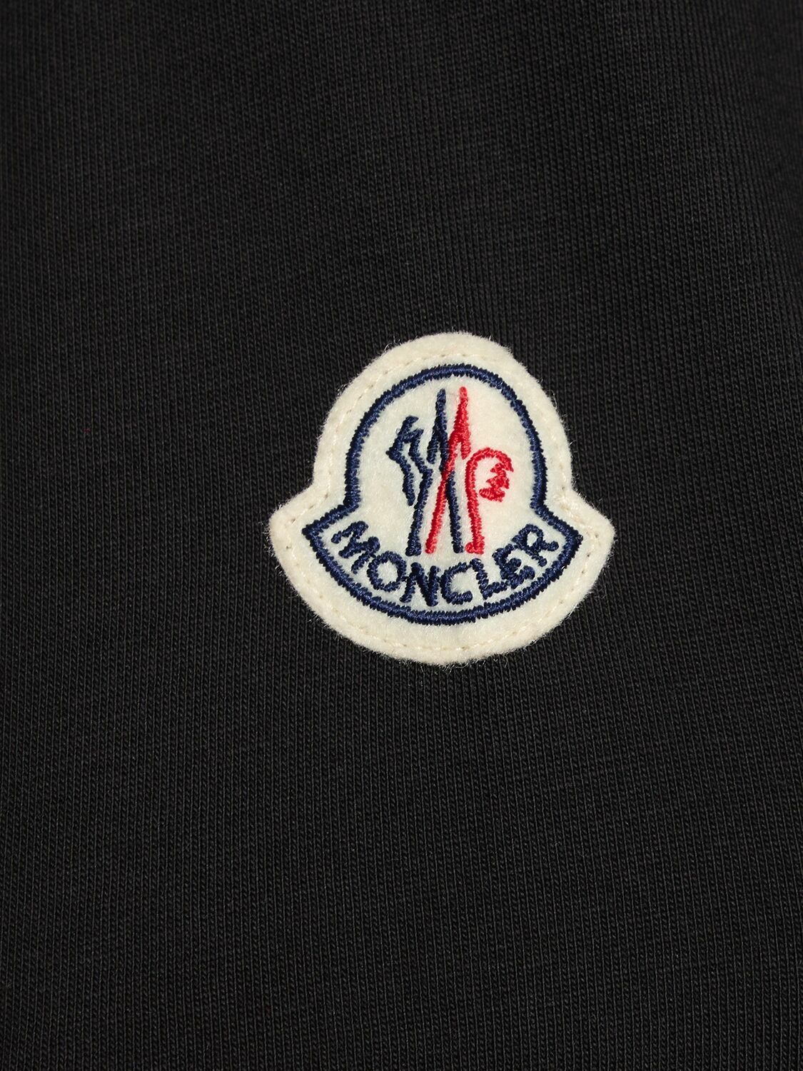 MONCLER - Logo Cotton Jersey T-shirt Moncler