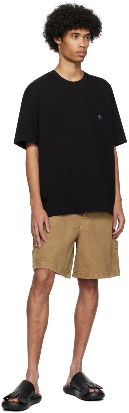 Solid Homme Tan Hammer Loop Shorts Solid Homme