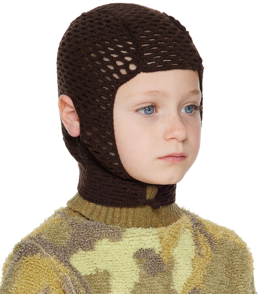 Isa Boulder SSENSE Exclusive Kids Brown Helmet Hat Isa Boulder