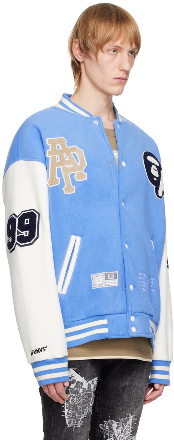 AAPE by A Bathing Ape Blue Patch Bomber AAPE by A Bathing Ape