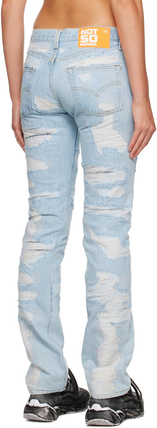 NotSoNormal Blue Destroyed Jeans NOTSONORMAL