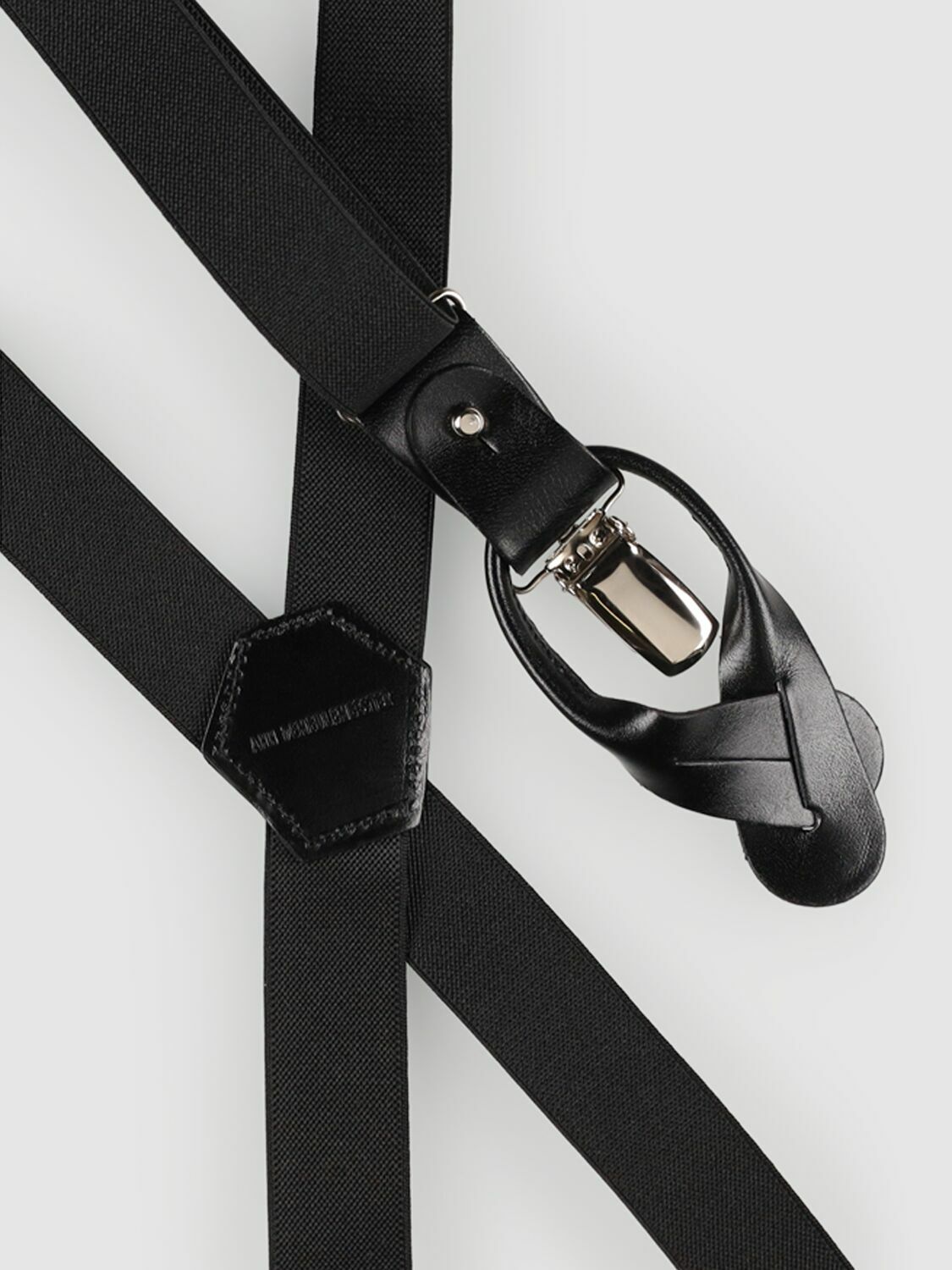 ANN DEMEULEMEESTER Rakel Leather & Elastic Suspenders Ann Demeulemeester