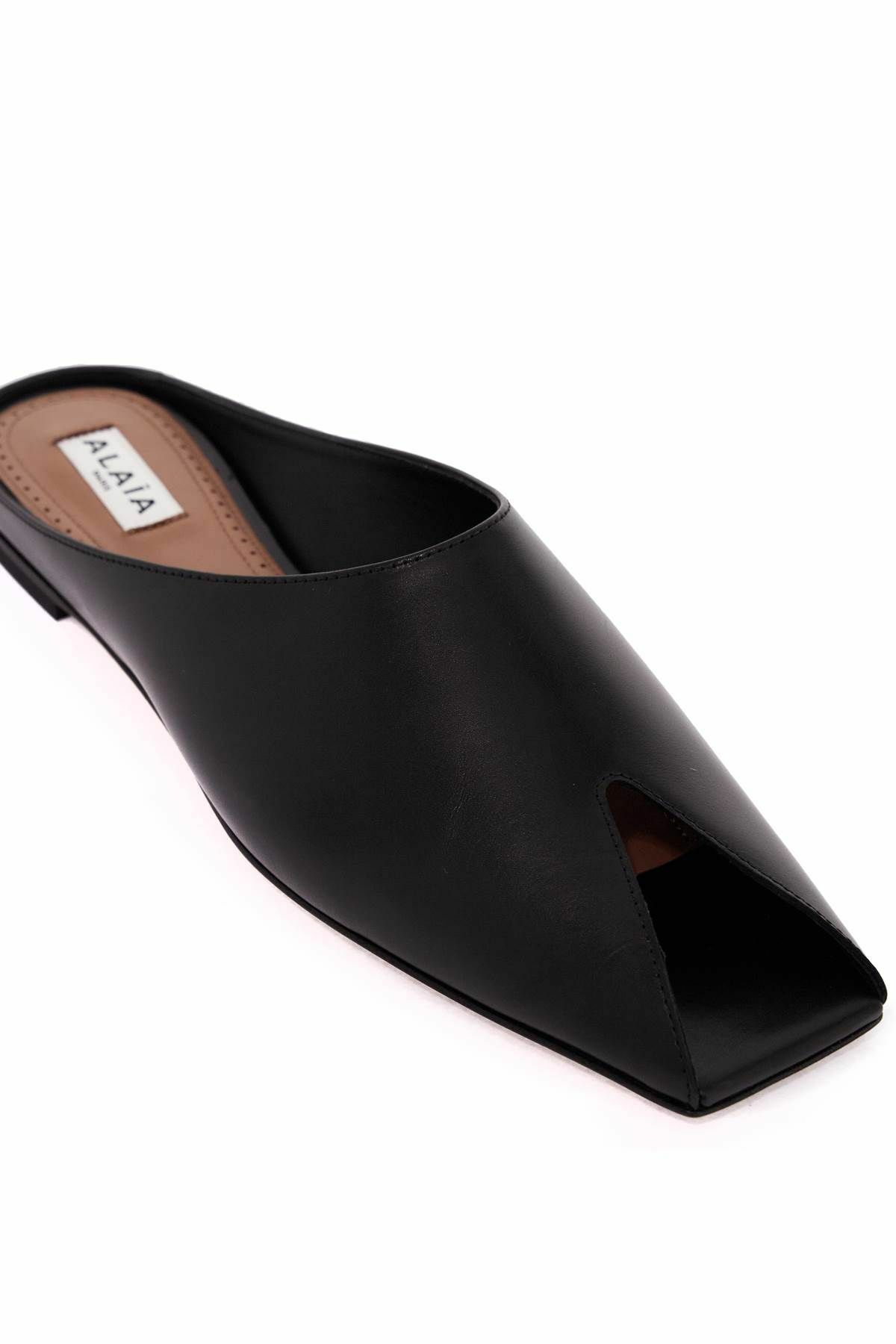 ALAIA spike flat mules Black ALAÏA