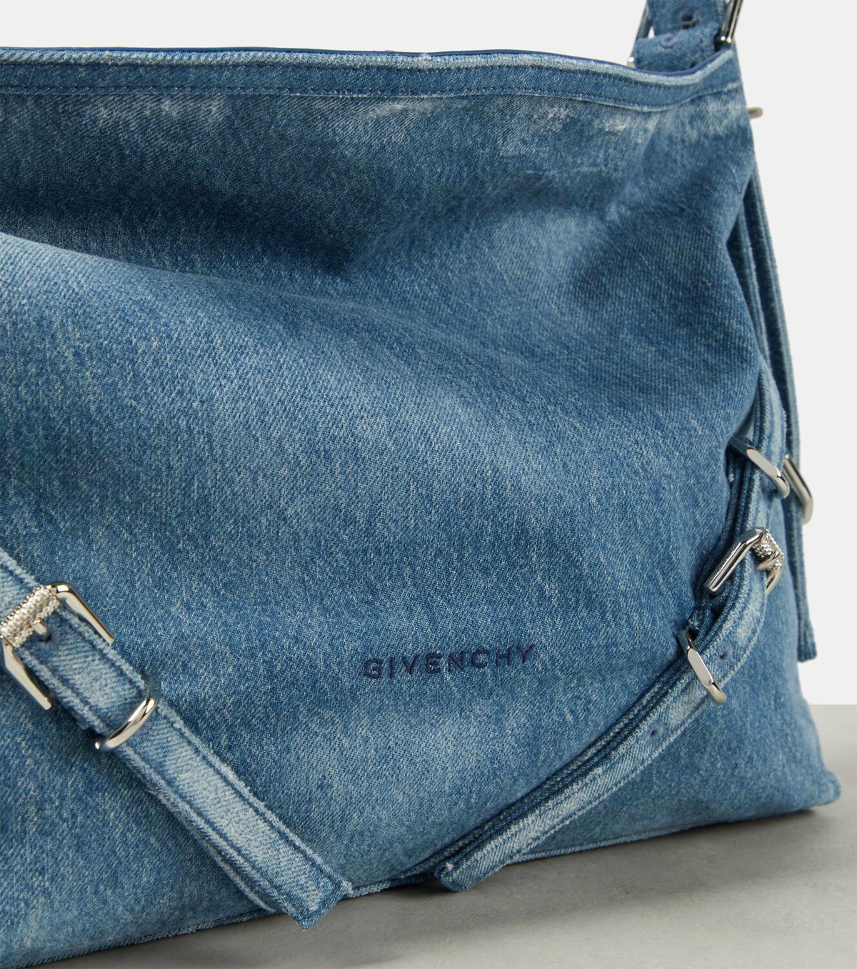 Givenchy Voyou Medium denim shoulder bag Givenchy
