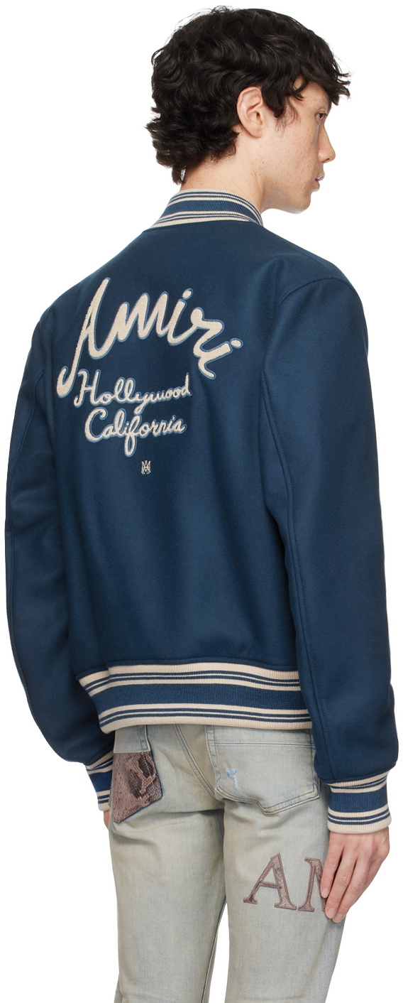 AMIRI Blue 'AMIRI Hollywood' Bomber Jacket Amiri
