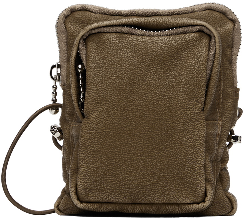 Kijun Taupe Mini Faux-Leather Bag Kijun