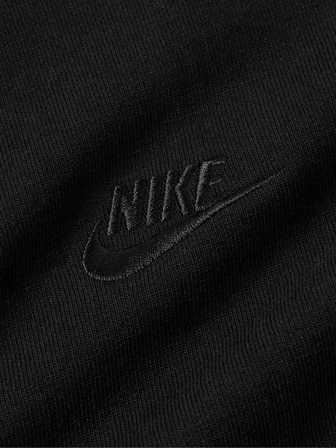 Nike - Sportswear Premium Essentials Logo-Embroidered Cotton-Jersey T ...