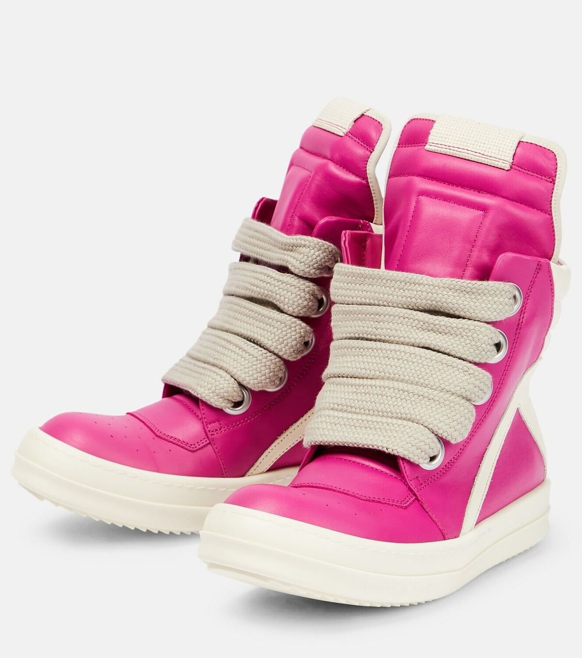Rick Owens - Goebasket Jumbo leather sneakers Rick Owens