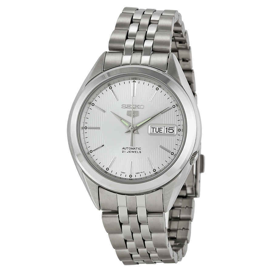 Seiko 5 Automatic Silver Dial Mens Watch SNKL15 Seiko