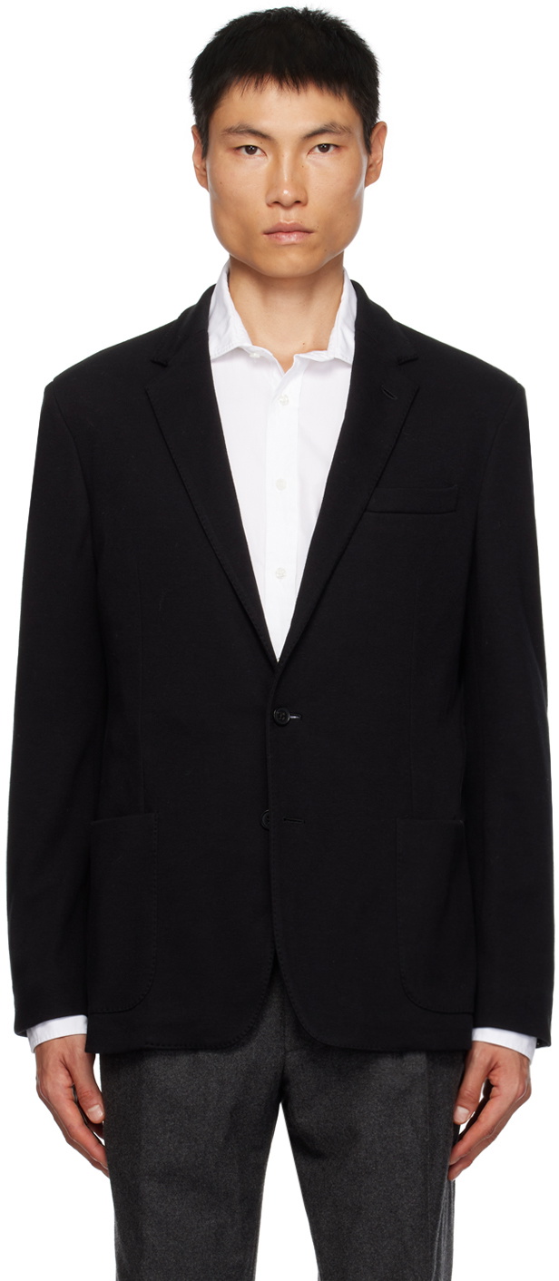 Ralph Lauren Purple Label Black Notched Lapel Blazer Ralph Lauren ...