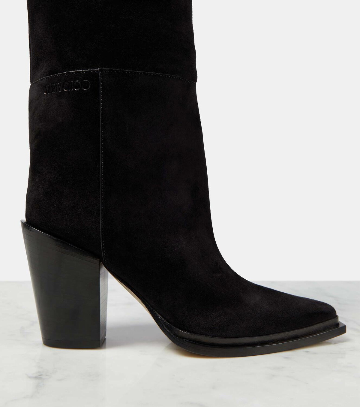 Jimmy Choo Cece 80 suede knee-high boots Jimmy Choo