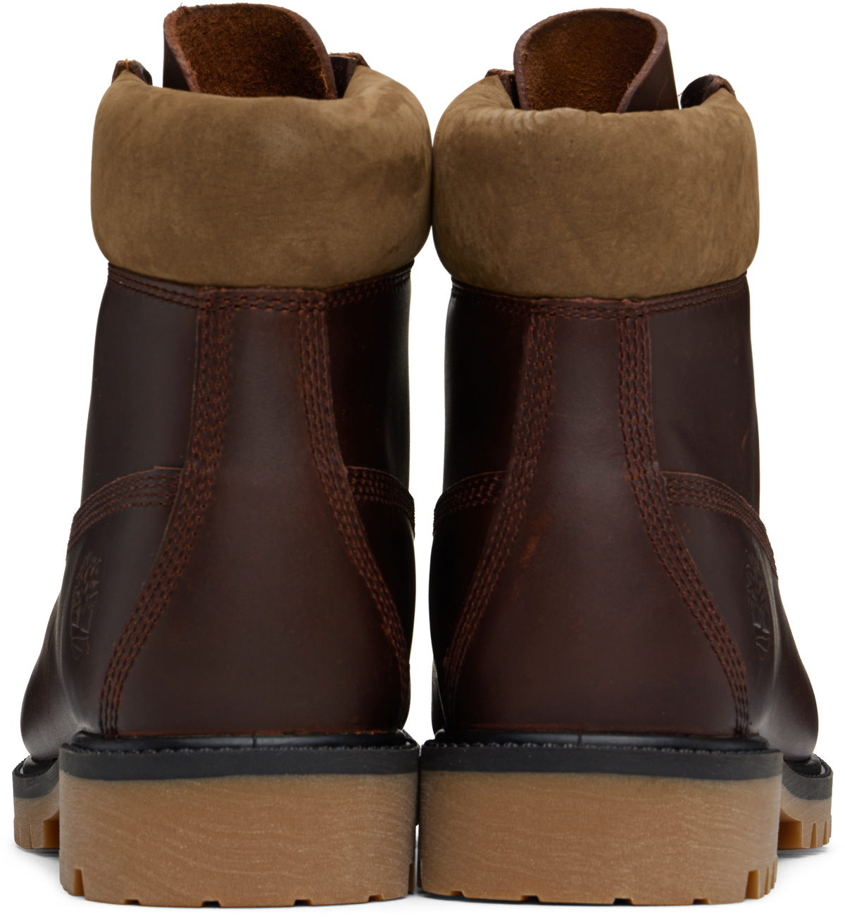 Timberland Burgundy Heritage 6-Inch Lace-Up Waterproof Boots Timberland