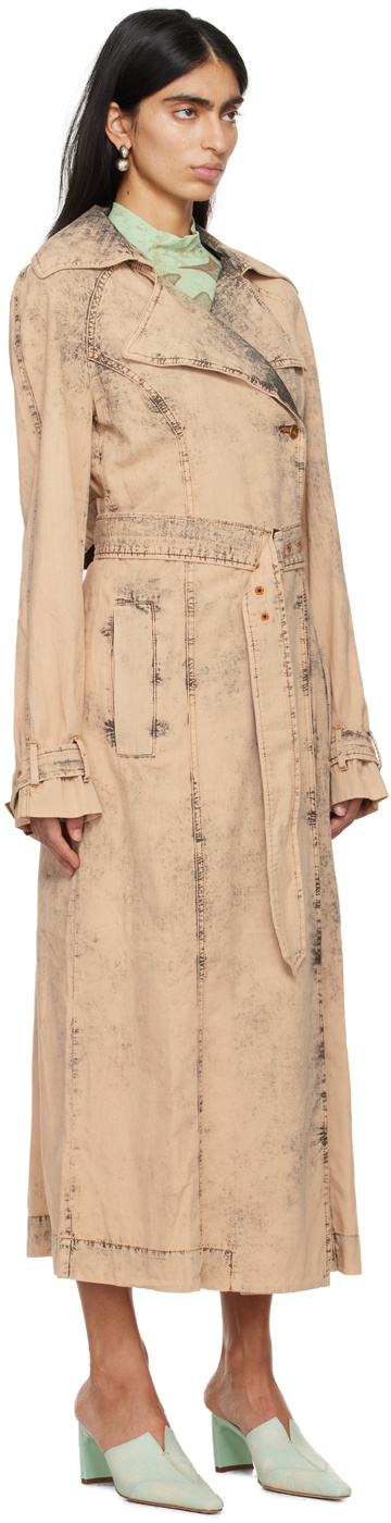 KNWLS Beige Issa Trench Coat KNWLS