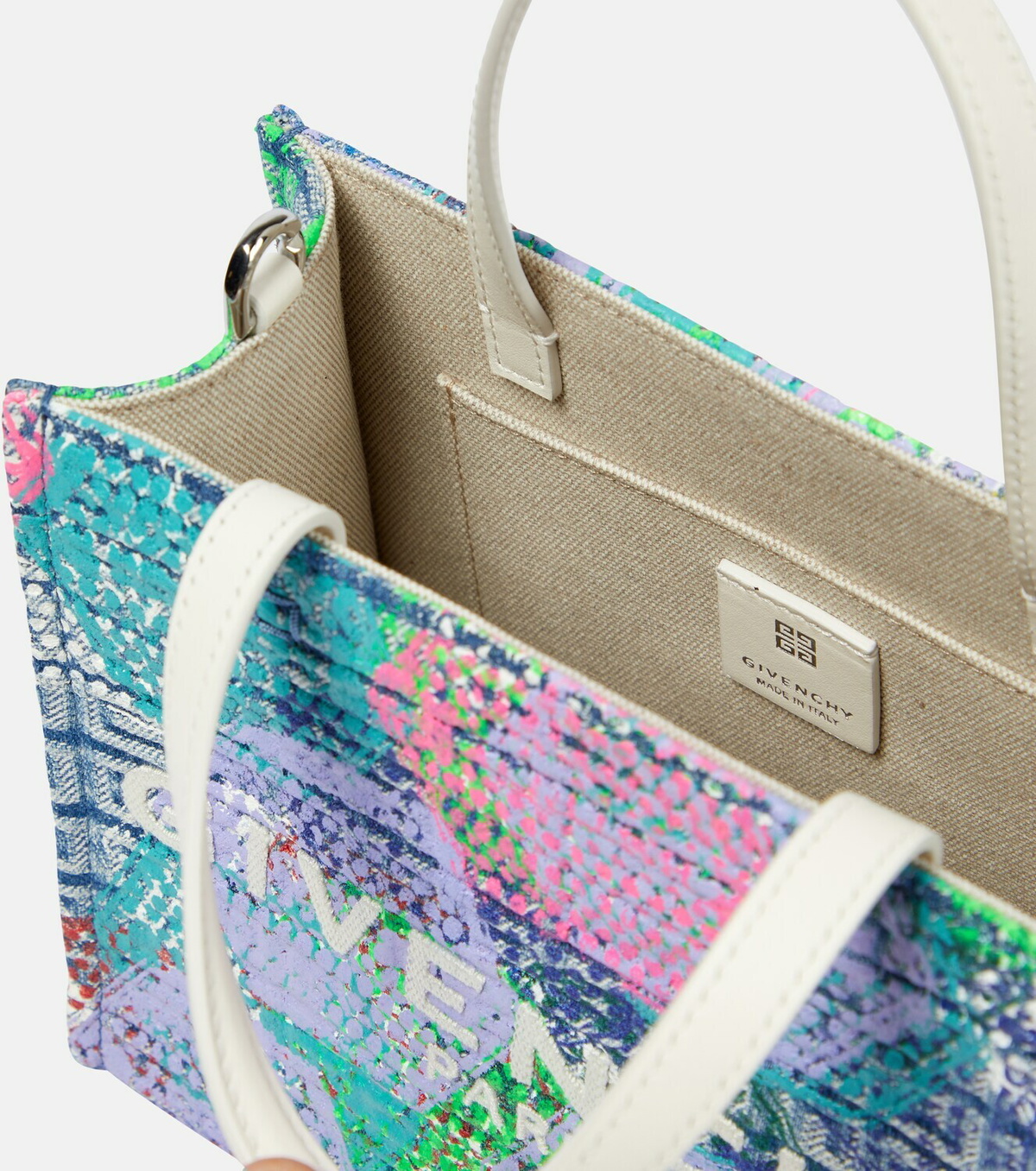 Givenchy - G Mini printed denim tote bag Givenchy
