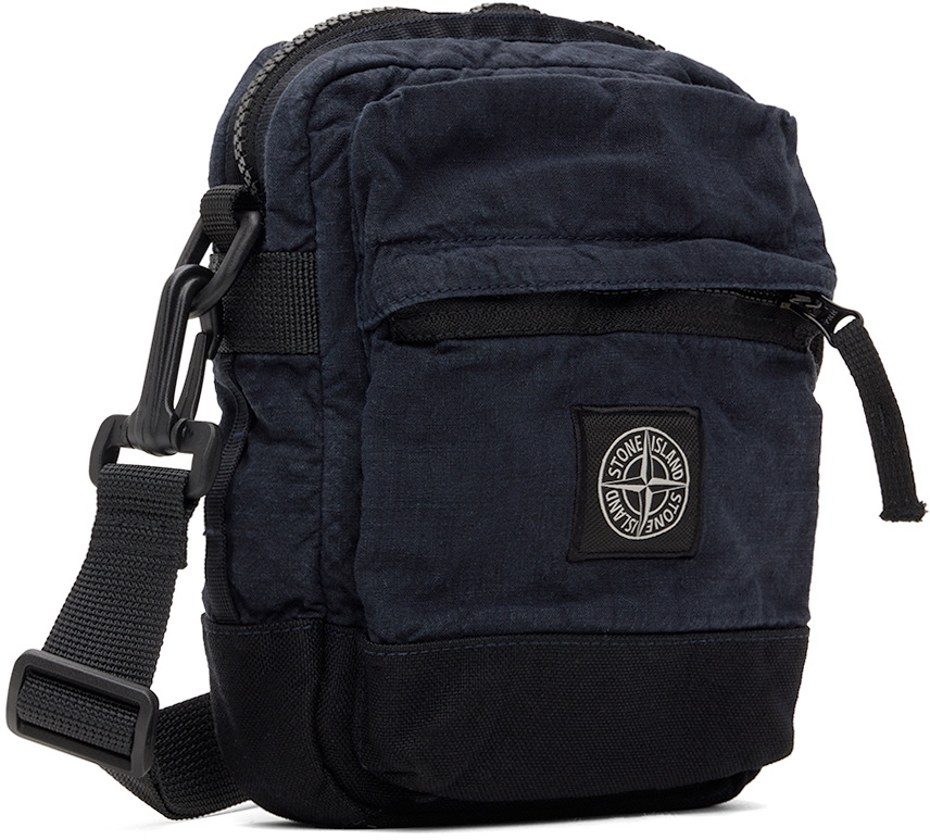 Stone Island Navy Lino Nylon Tela-TC Pouch Stone Island