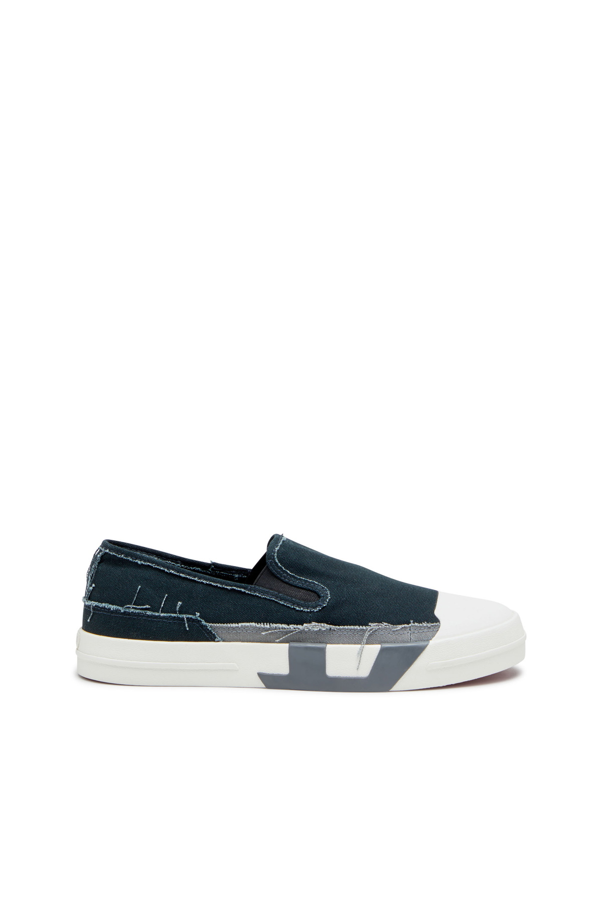 Diesel Slip-on sneakers in frayed canvas - Sneakers Mens in Multicolor ...