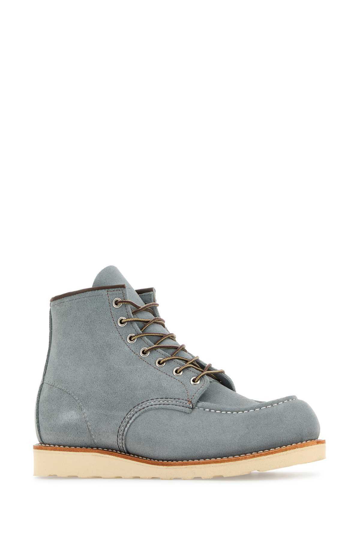 Red Wing Light Blue Suede Ankle Boots Red Wing Shoes