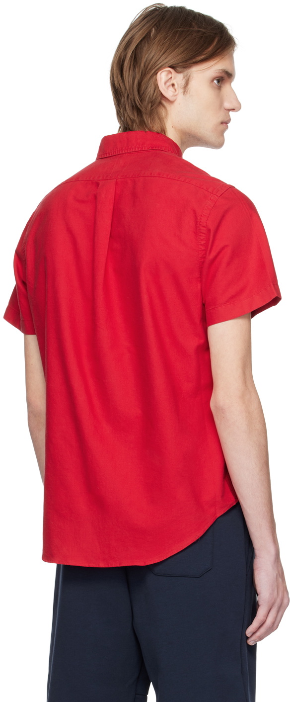 Polo Ralph Lauren Red Garment-Dyed Shirt Polo Ralph Lauren