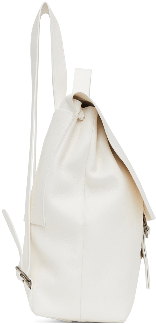 Marsèll White Leather Cartaino Backpack Marsèll
