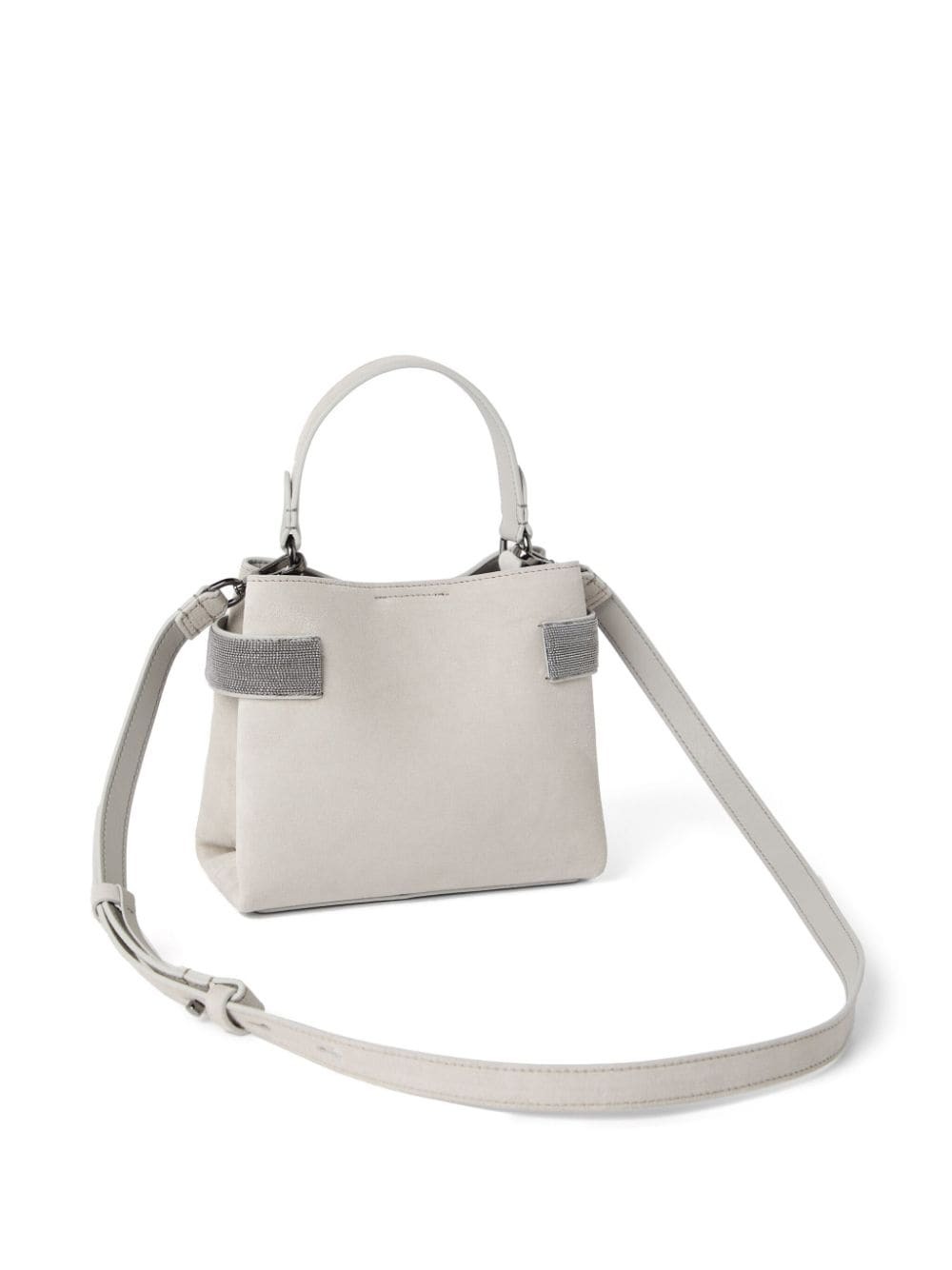 BRUNELLO CUCINELLI - Small Suede Essence Handbag Brunello Cucinelli