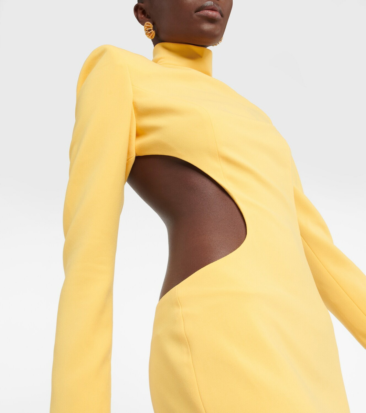 Mônot Cutout crêpe minidress Monot