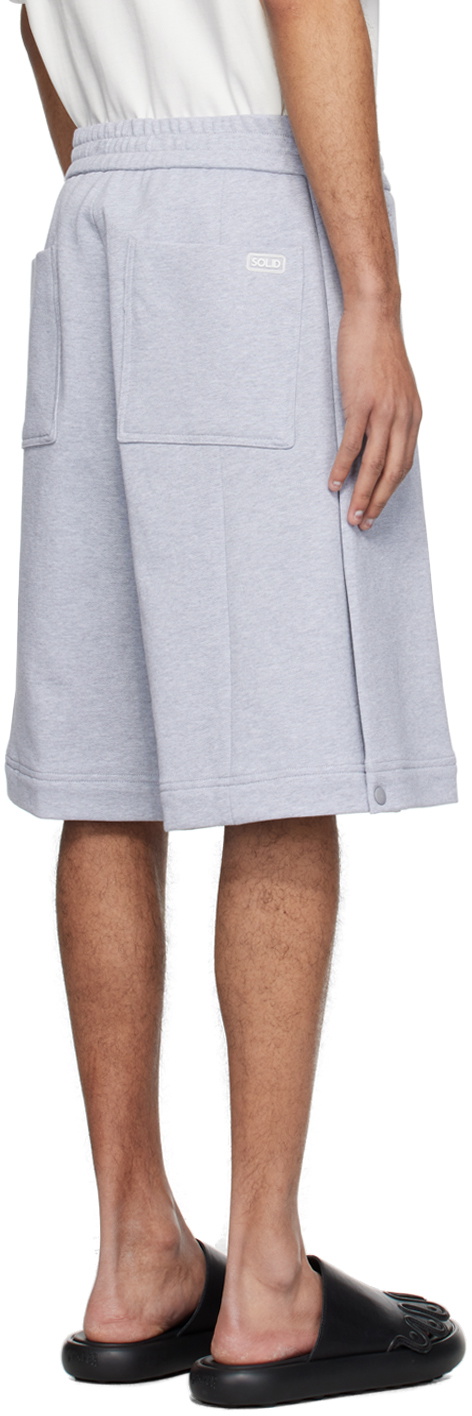 Solid Homme Gray Folding Shorts Solid Homme