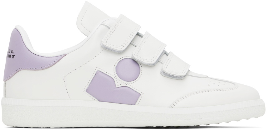 Isabel Marant White & Pink Beth Sneakers Isabel Marant