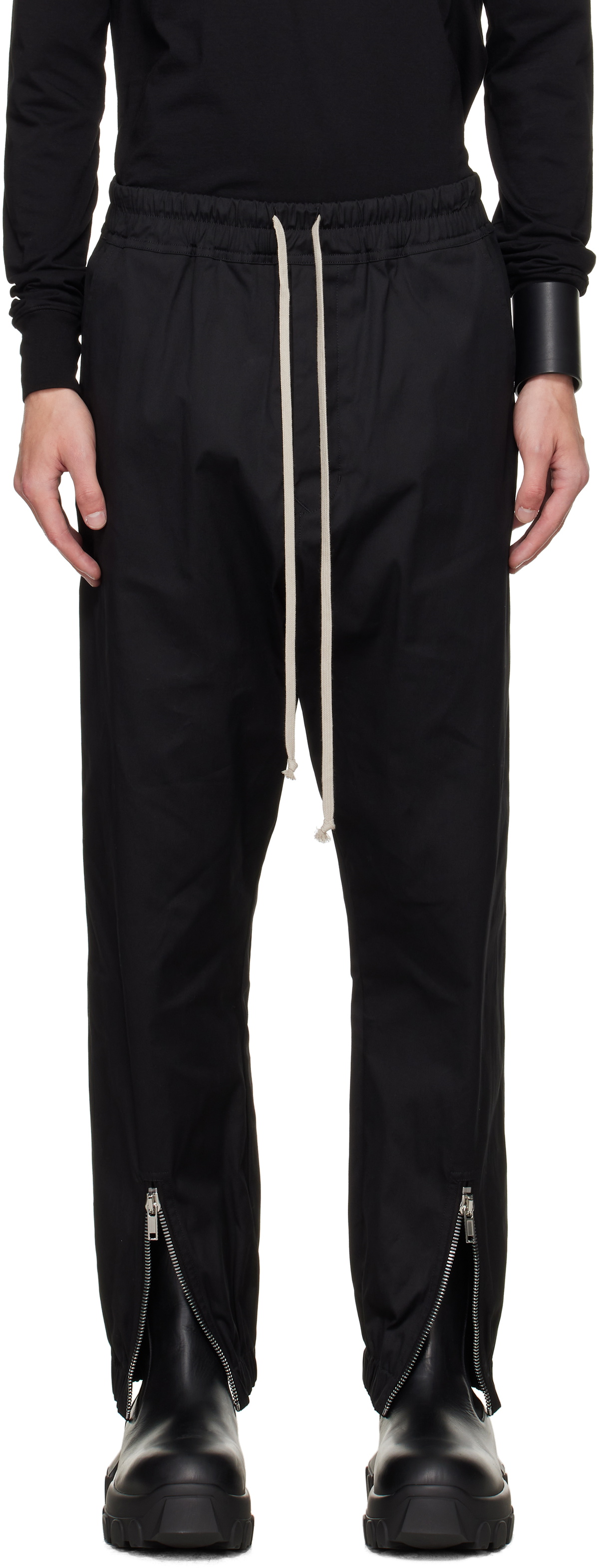 Rick Owens Black Concordians Tecuatl Track Pants Rick Owens