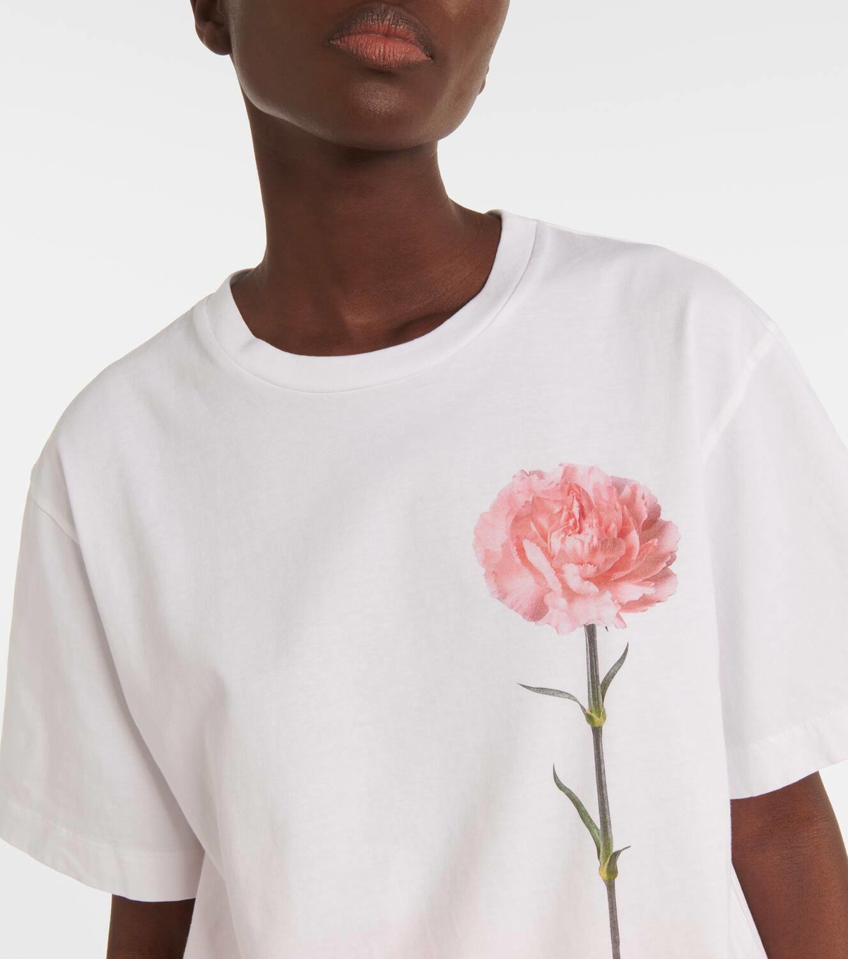 Simone Rocha Carnation cotton jersey T-shirt Simone Rocha
