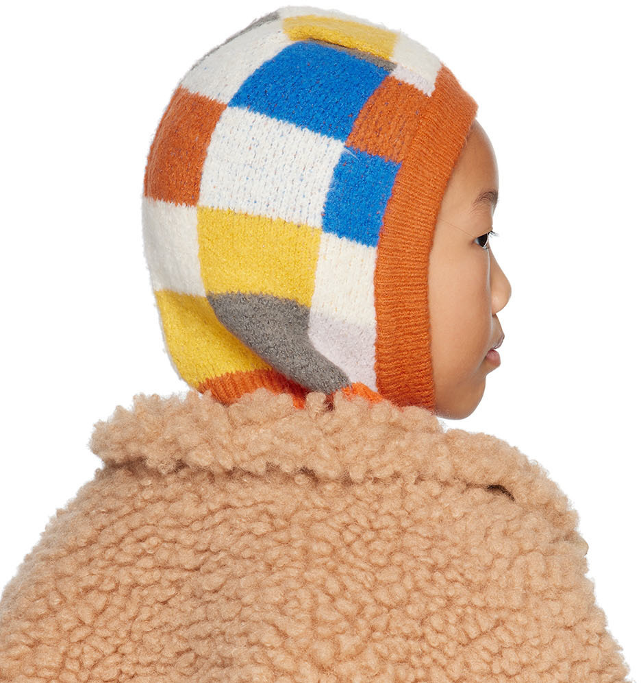Fish & Kids Kids Multicolor Check Balaclava