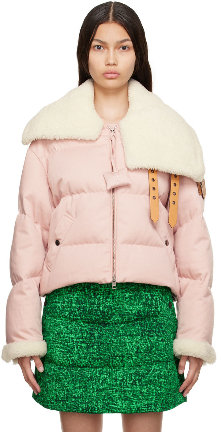 Moncler Genius 1 Moncler JW Anderson Pink Down Jacket Moncler Genius