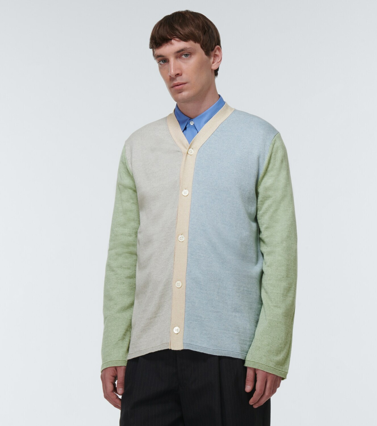 Comme des Garçons Homme Deux Cotton and cashmere cardigan Comme des ...